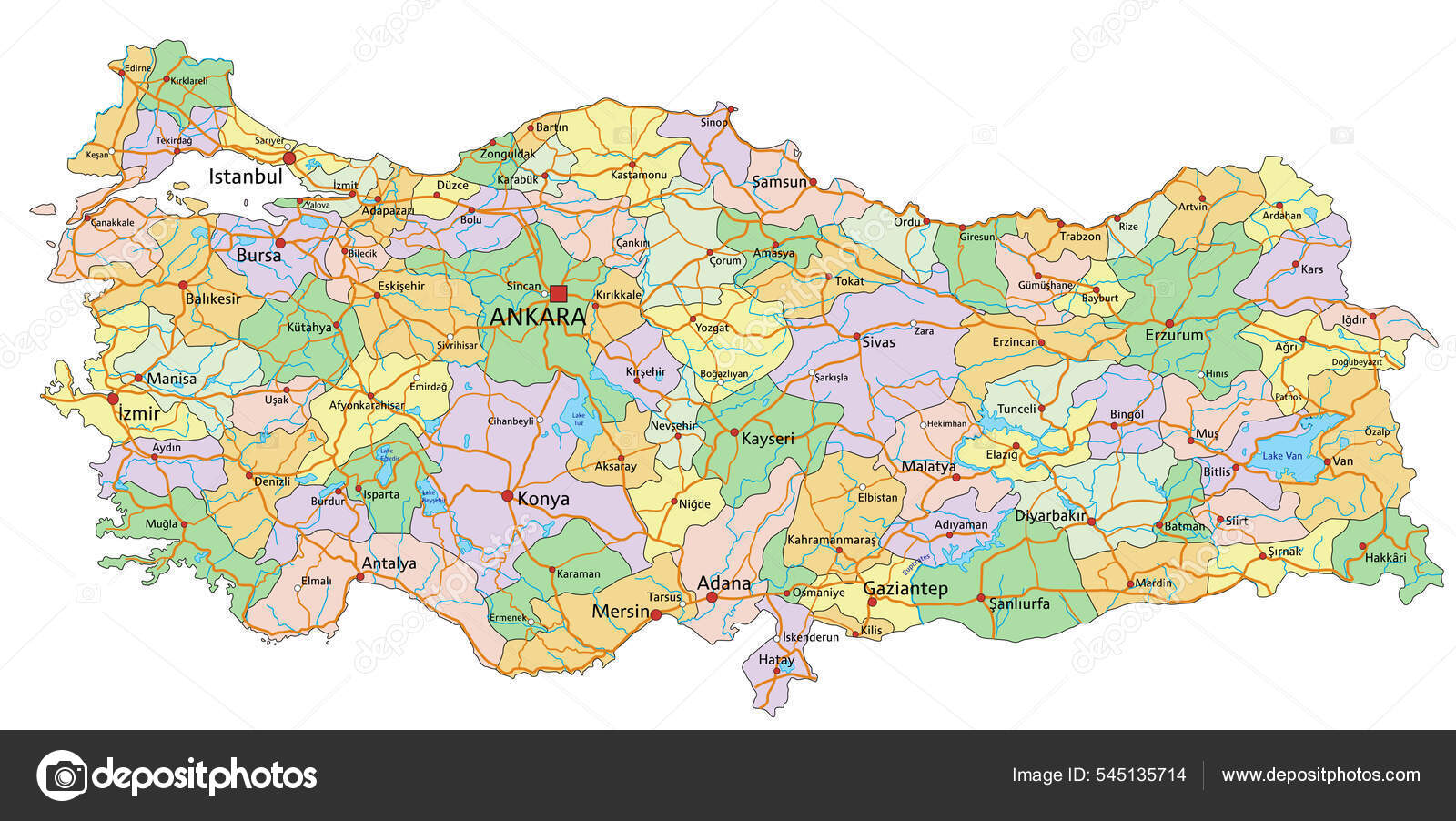 Turkey Political Map