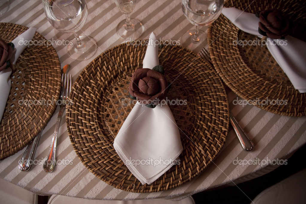 Dishes on a table Stock Photo by ©betochagas 25960511