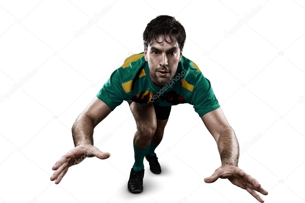 Rugby player Stock Photo by ©betochagas 37124157
