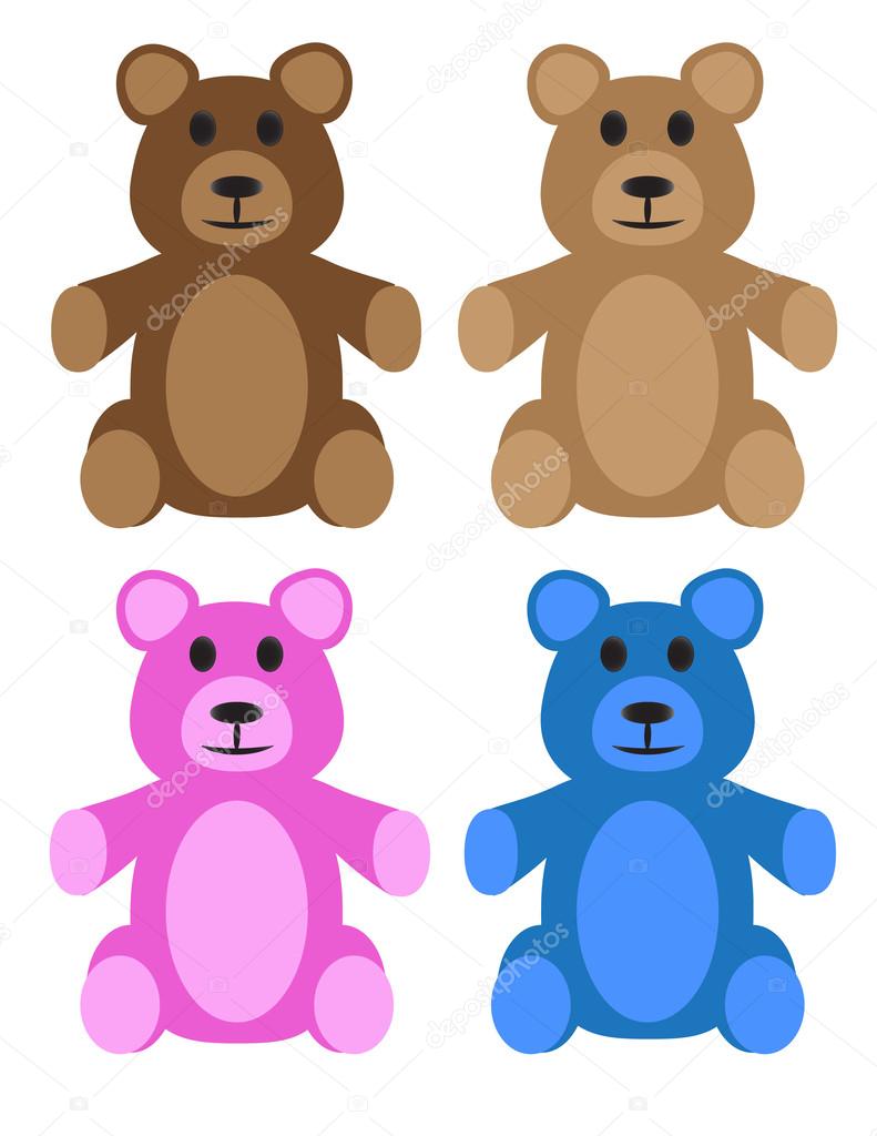 Stuffed Bears Stock Vector by ©clafko11 26267965