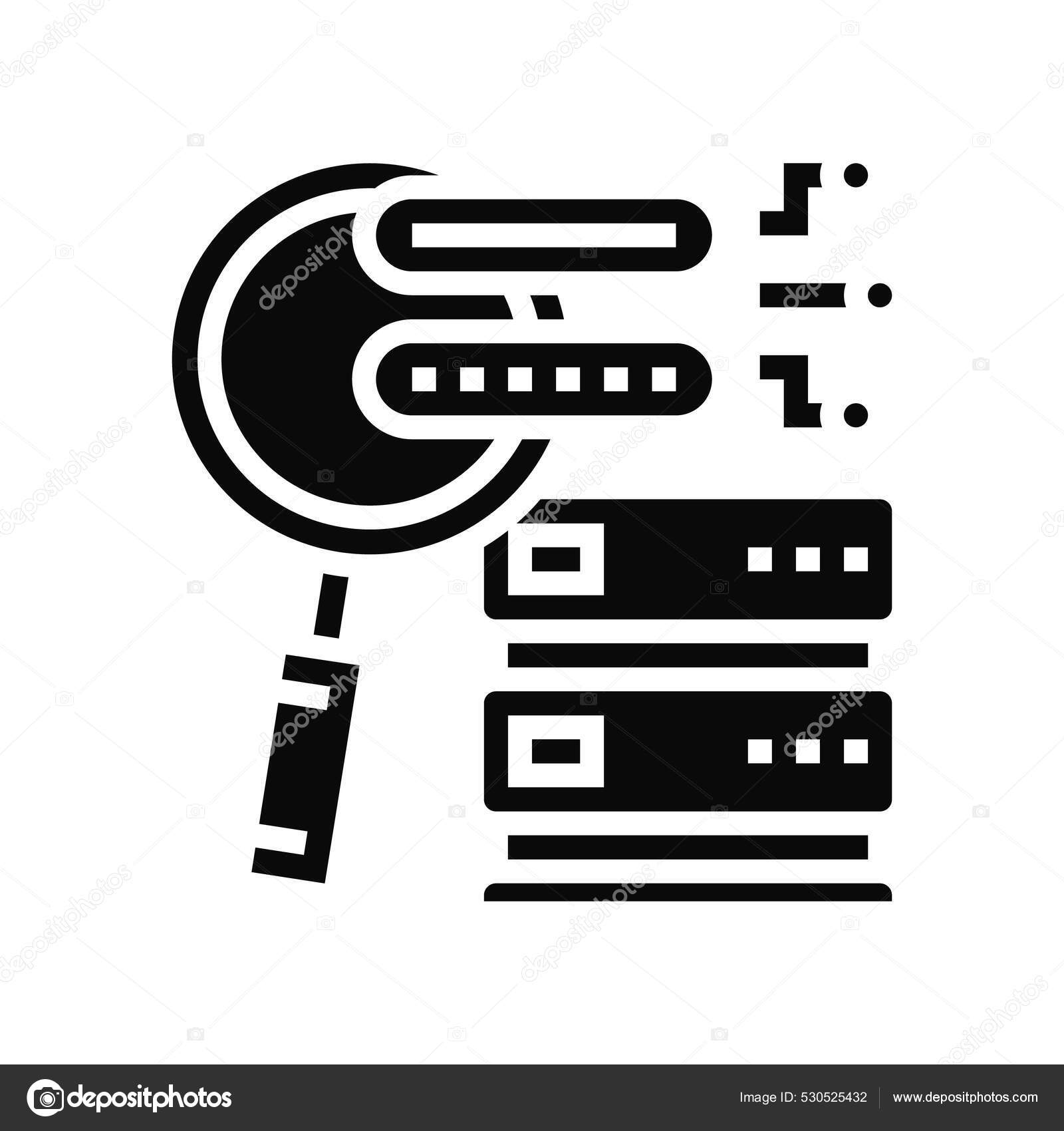 Password attacks glyph icon vector illustration Stock Vector Image by ...