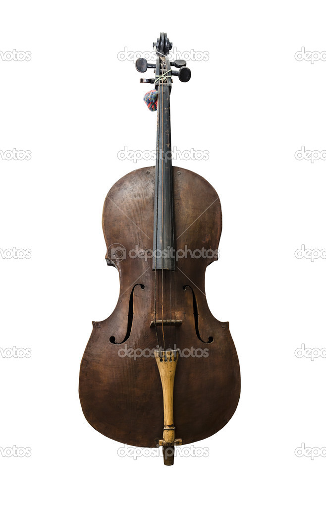 Old vintage contrabass — Stock Photo © believeinme #38206057