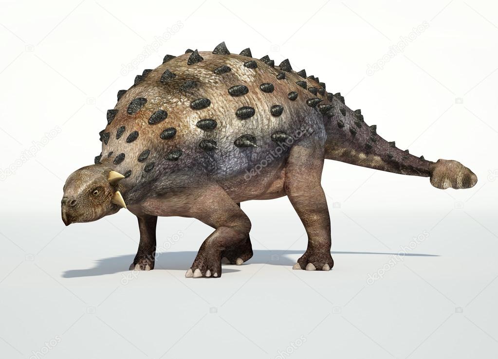 Photorealistic 3 D rendering of an Ankylosaurus. — Stock Photo ...
