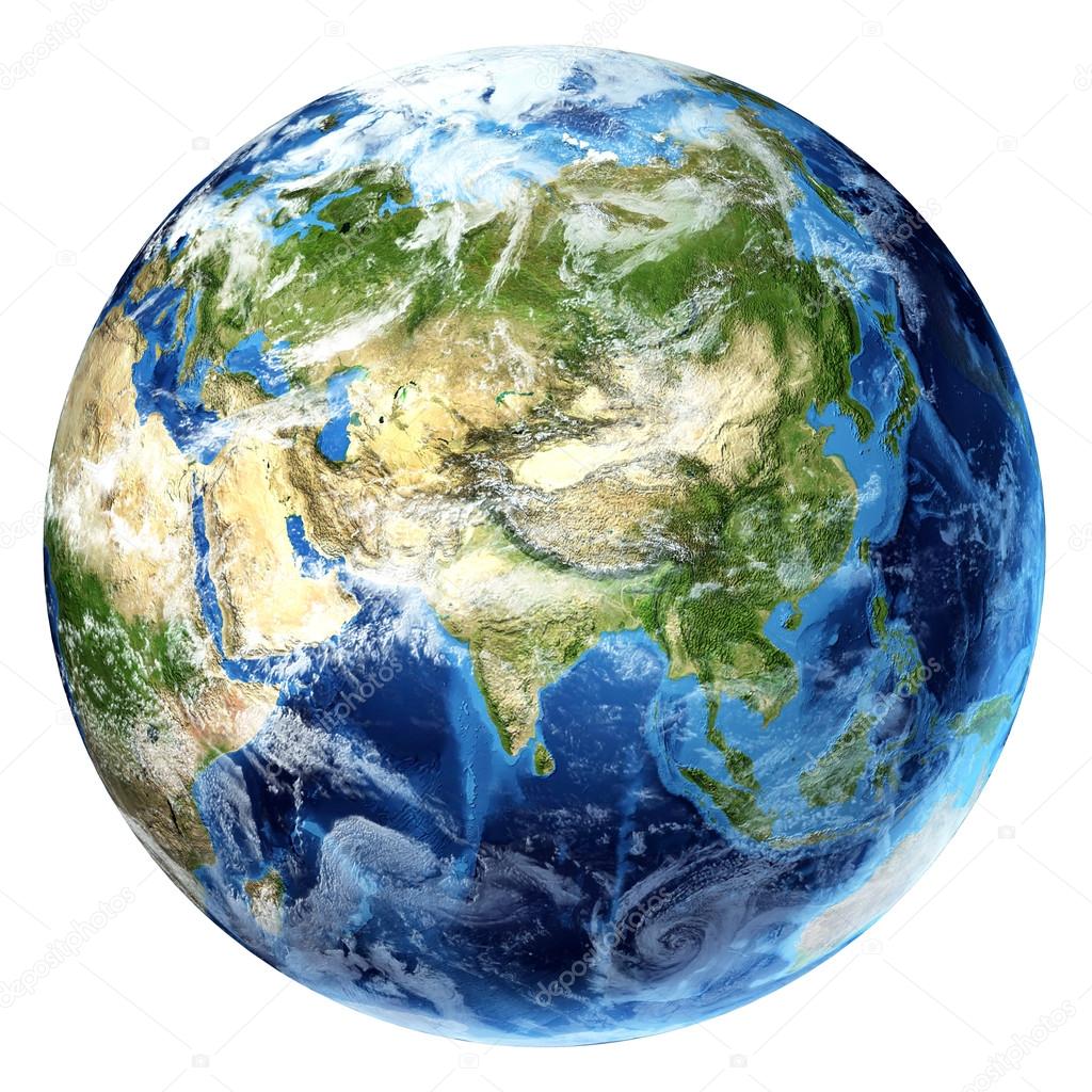Planet earth with some clouds. Asia view. — Stock Photo © Pixelchaos ... Planet earth with some clouds. Asia view. — Stock Photo © Pixelchaos ...