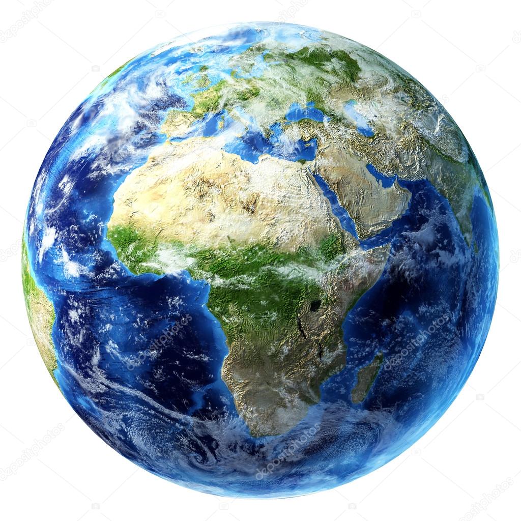 Planet earth with some clouds. Africa view. — Stock Photo © Pixelchaos ... Planet earth with some clouds. Africa view. — Stock Photo © Pixelchaos ...