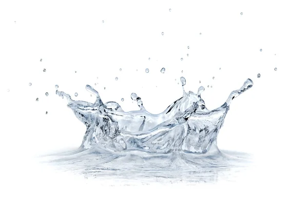 Single Water Drop Splash Water Pool Ripples White Background Clipping ...