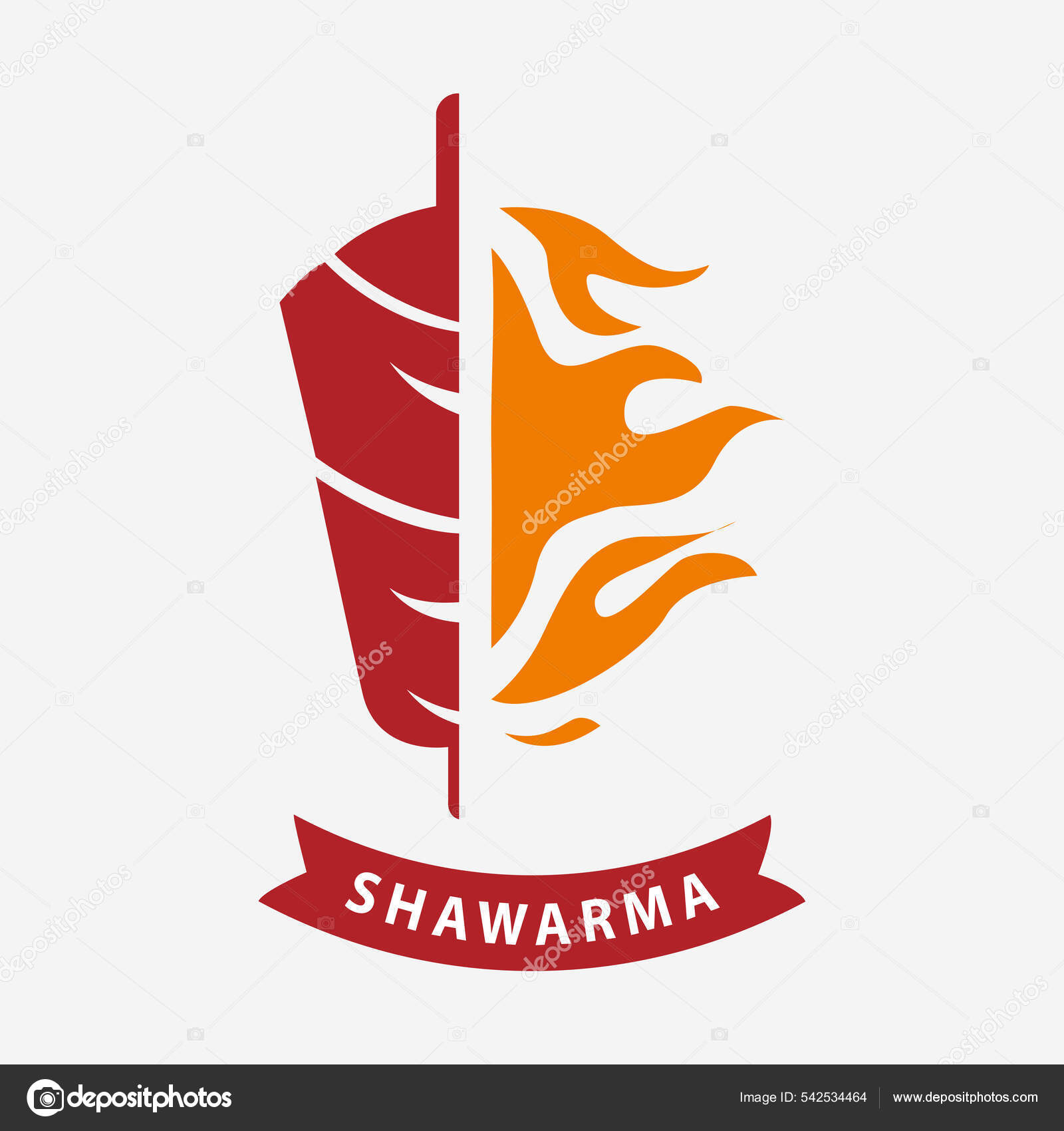 Shawarma Logo Restaurants Markets Stock Vector by ©hakankacar2014 542534464