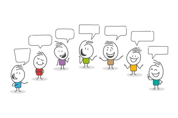 Stick figure talk Vector Art Stock Images | Depositphotos