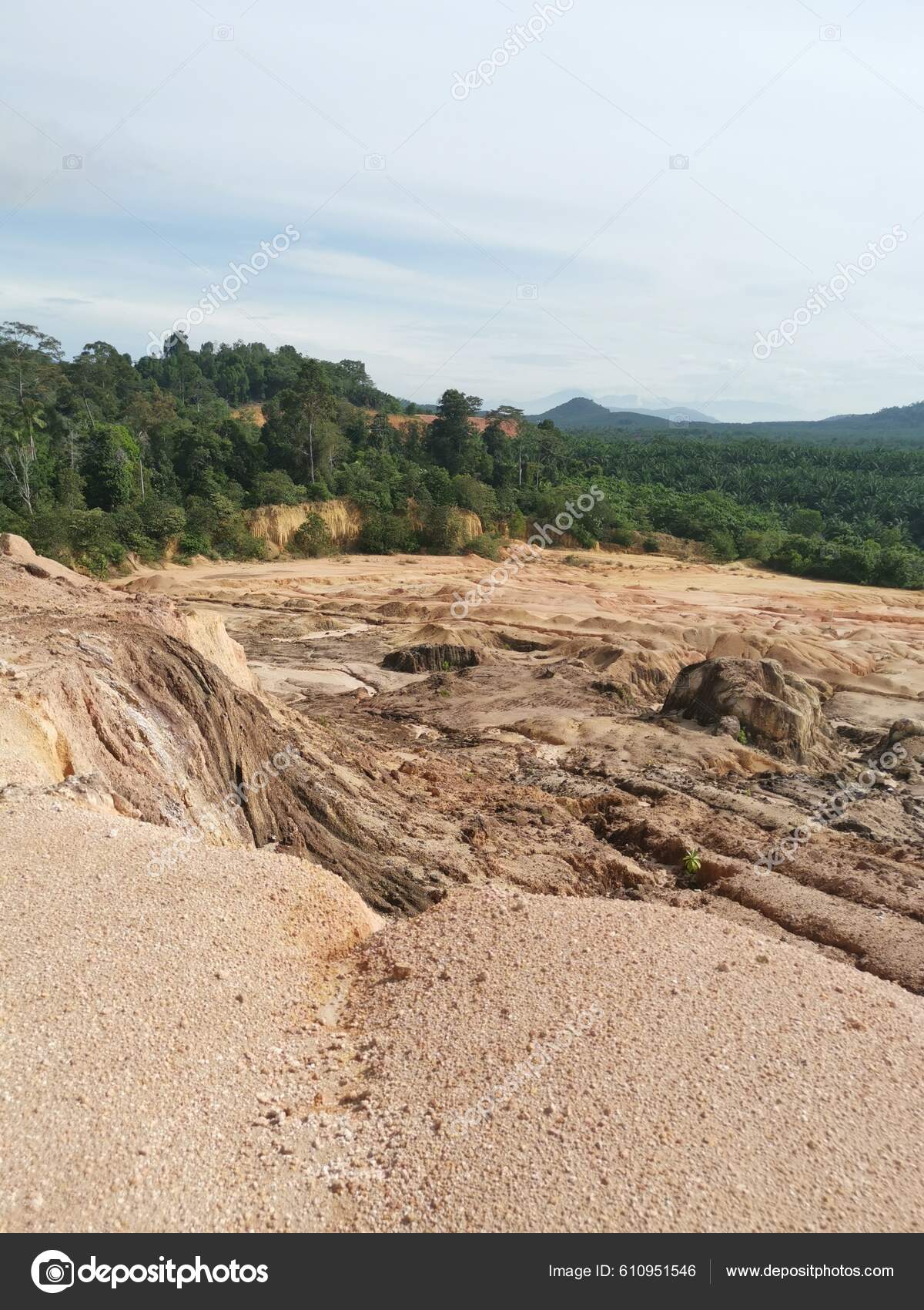 Barren Land Due Erosion Deforestation Stock Photo by ©sweemingyoung ...