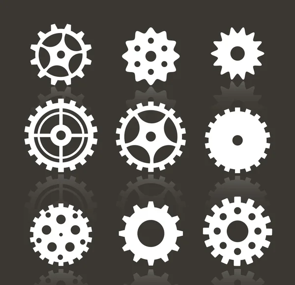 Vector cog icons (black & white) Stock Vector Image by ©jiri_kaderabek ...