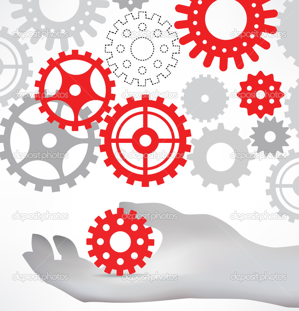 The final solution (tooth wheels machine) Stock Vector Image by ©jiri ...