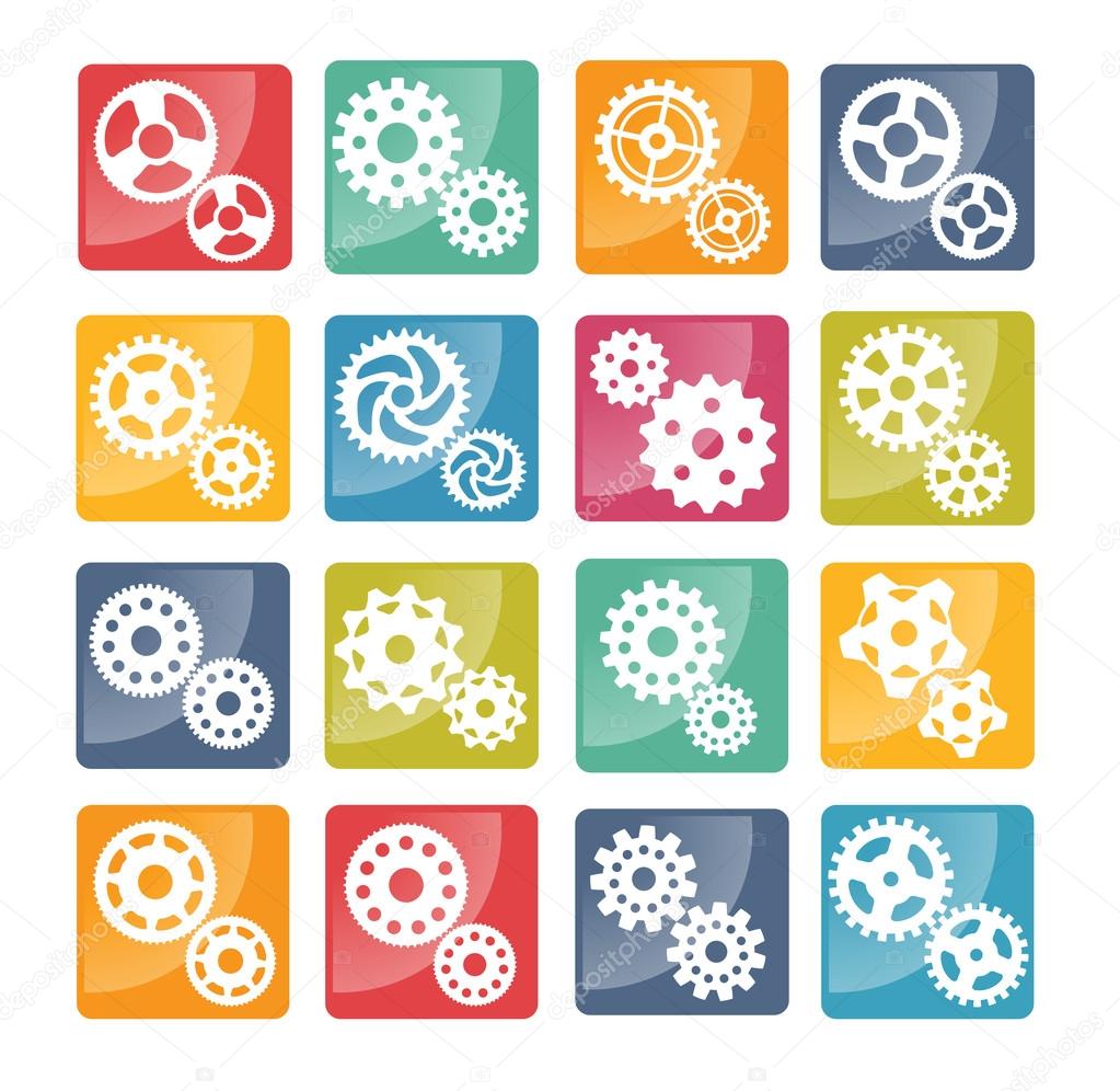 Vector cog icons Stock Vector Image by ©jiri_kaderabek #32112931