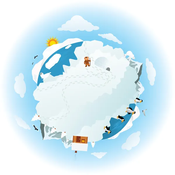 Frozen earth in the glass sphere Stock Vector Image by ©jiri_kaderabek ...