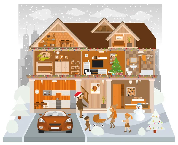 Inside old house Vector Art Stock Images | Depositphotos