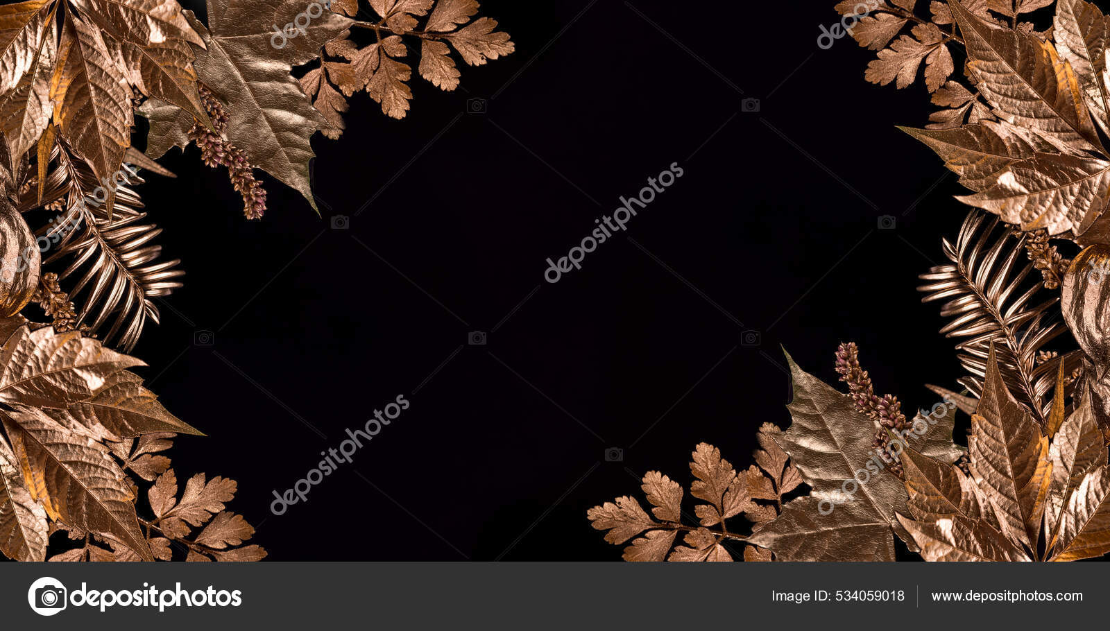 Gold Leaf Border Design