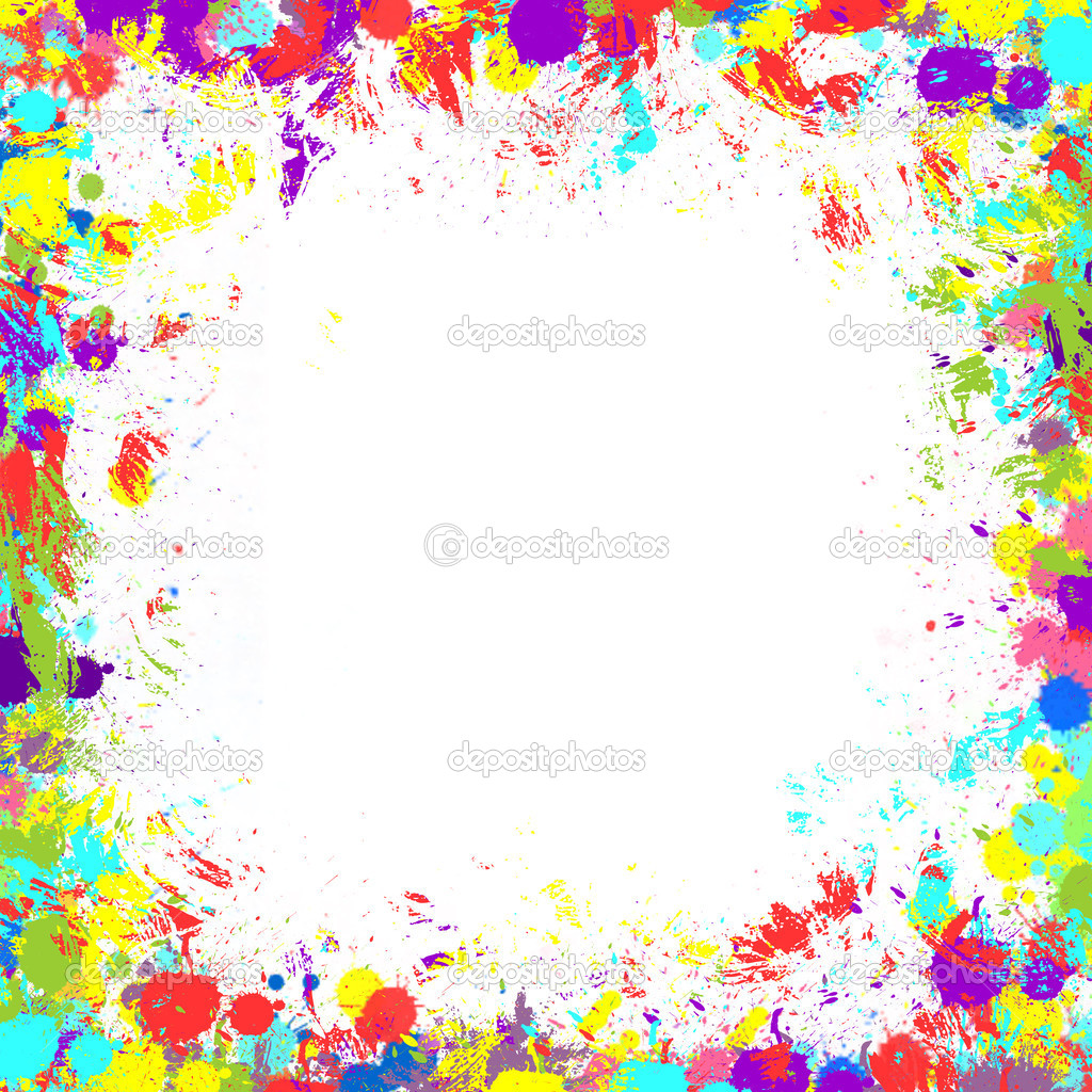 Seamless background with color ink spots Stock Photo by ©Milanares 26733365