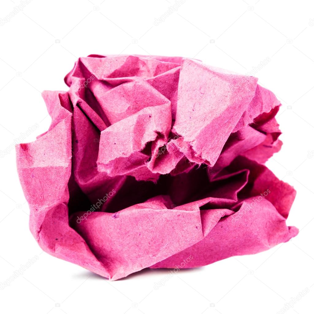 Crumpled colored recycled paper ball Stock Photo by ©Zakharova 31299049
