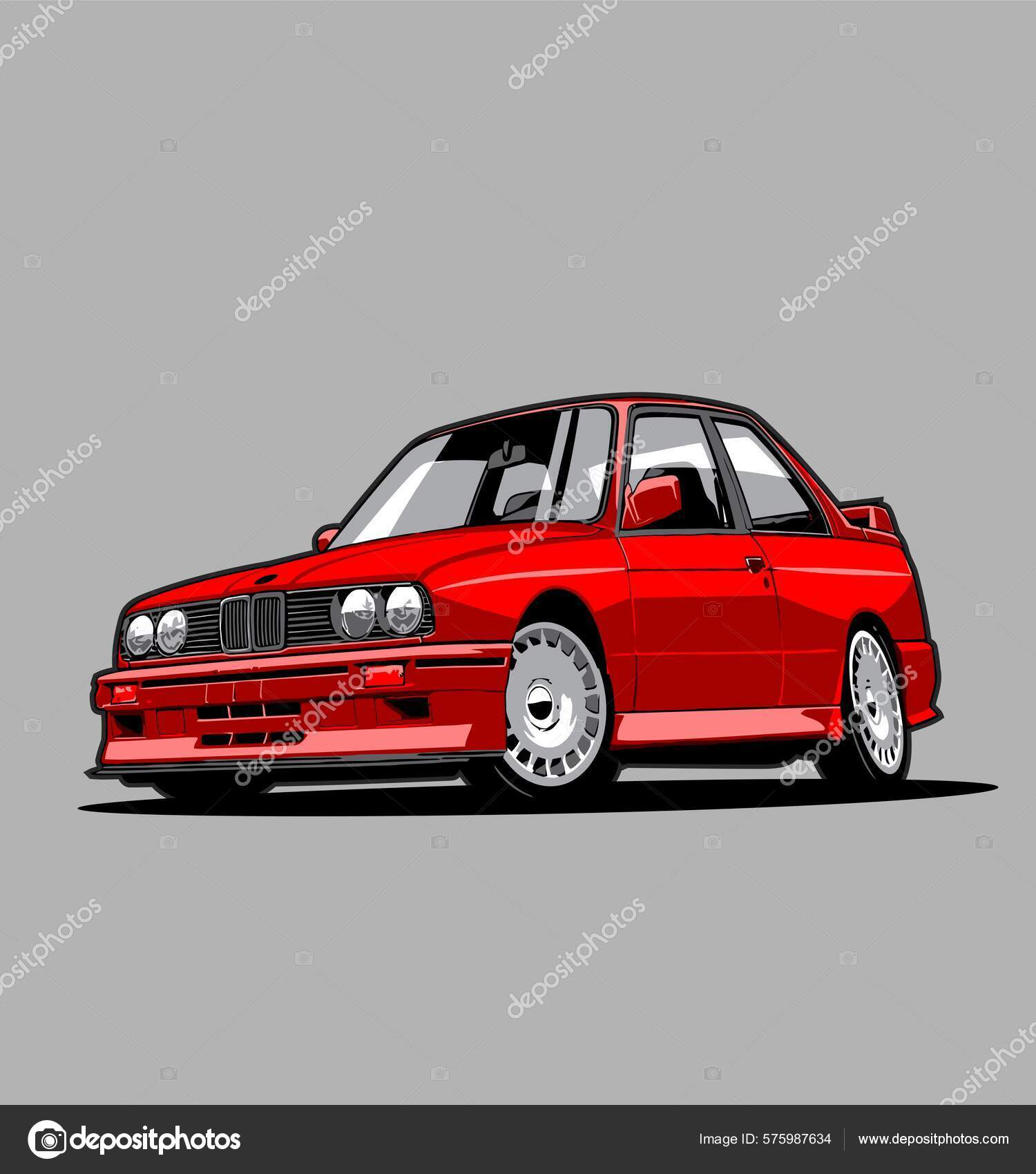 Red Sedan Design Purposes Stock Vector by ©jellybox 575987634