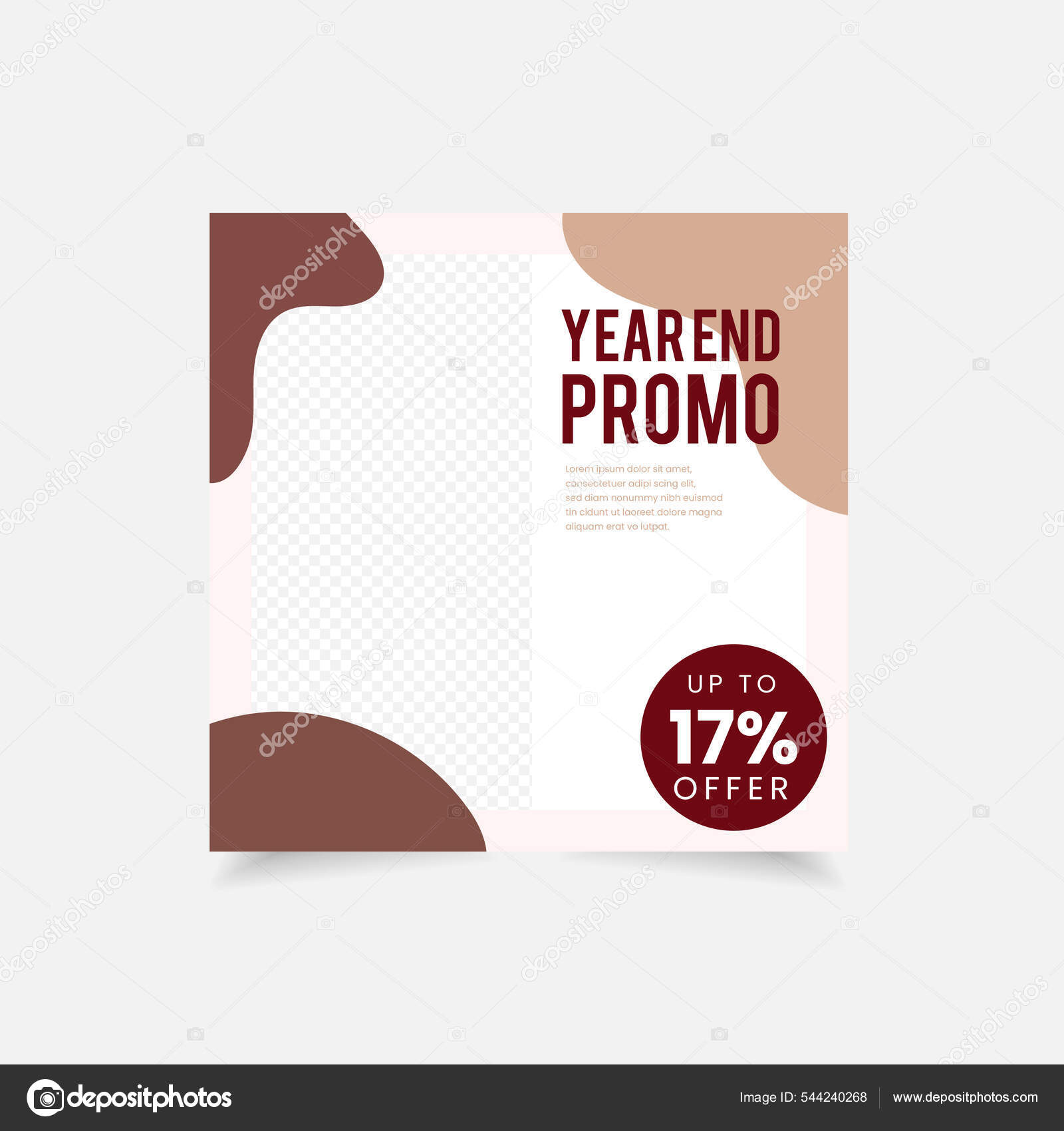 Jahresende Promo Banner Social Media Vorlage Poster Flyer Broschüre ...