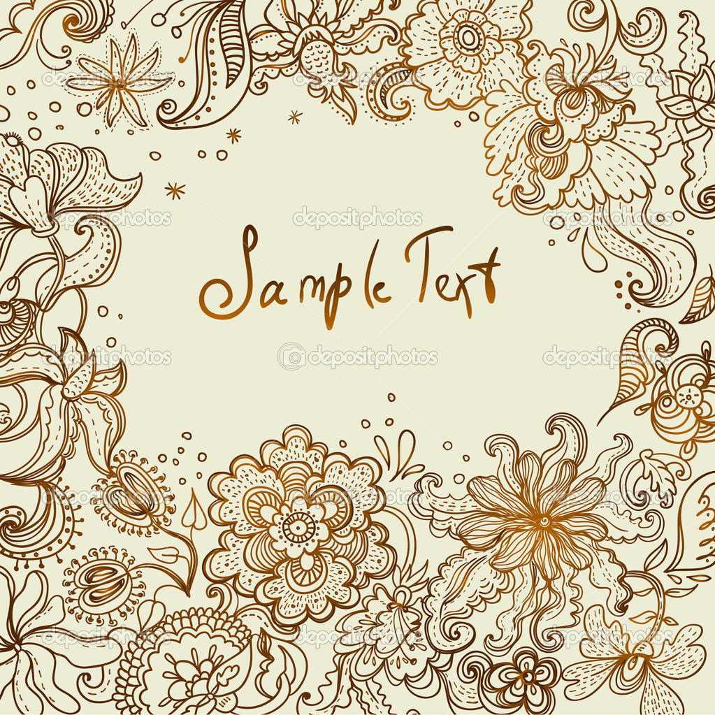 Texture with abstract flowers Stock Vector by ©Depiano 26776345