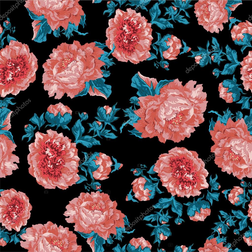 Peony Wallpaper Pattern