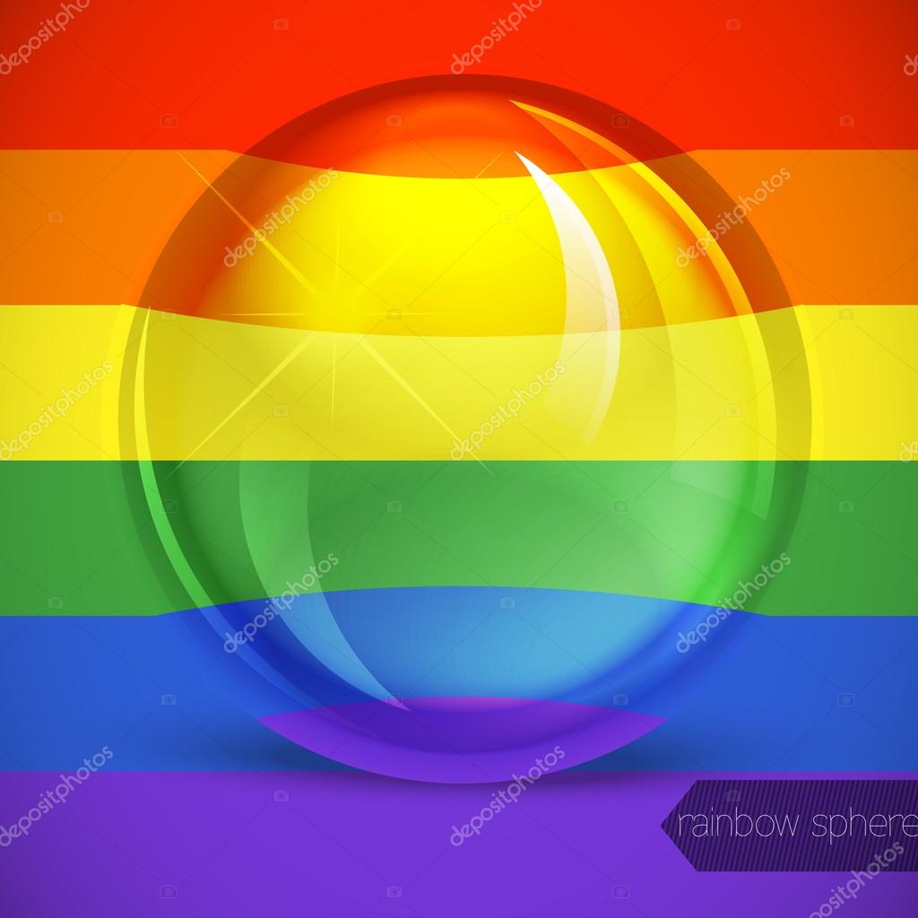 Rainbow sphere. Vector illustration. Stock Vector Image by ©Depiano ...