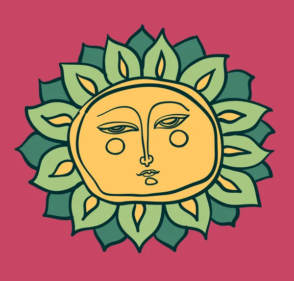Ornament sun face Stock Vector Image by ©love_is_love #112836426