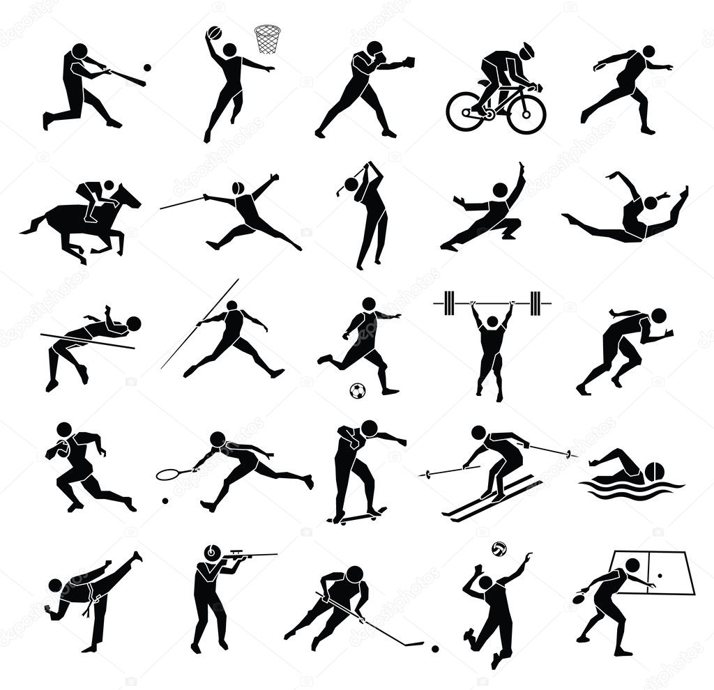 Sport icon set Stock Vector by ©chartcameraman 40504041