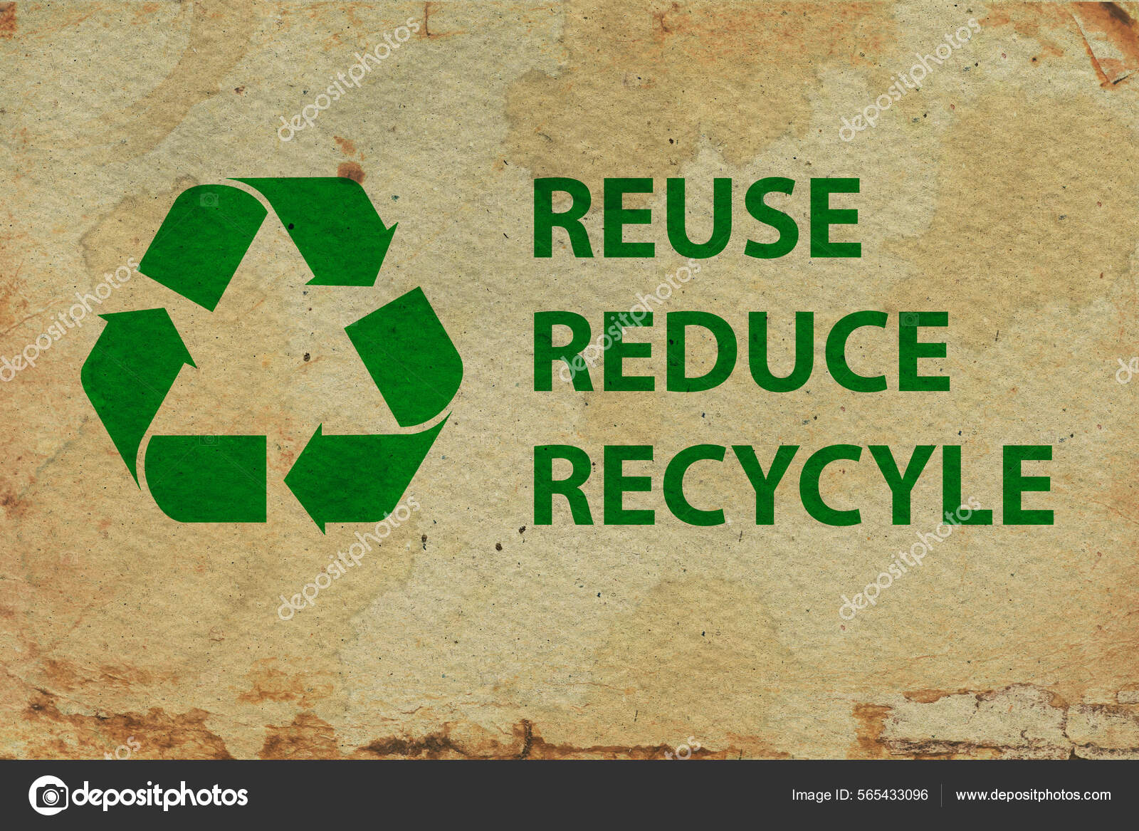 Recycle Logo Brown Paper — Stock Photo © ztudiototo #565433096