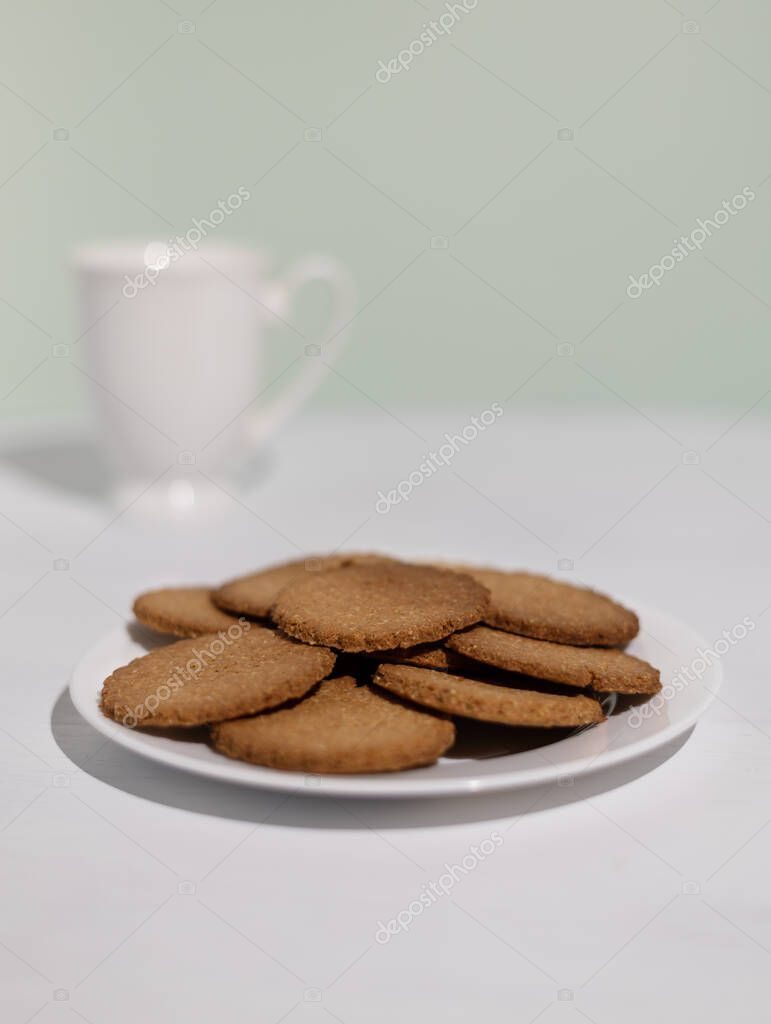 Galletas Graham o Maria galetas hechas de harina de almendras. Adaptar una receta tradicional a ...