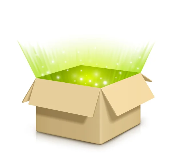 Open box with the outgoing light ⬇ Vector Image by © Droidworker ...