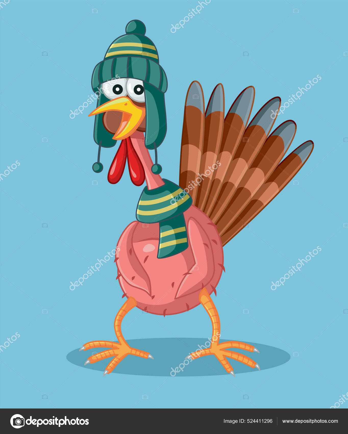 Funny Cartoon Turkey