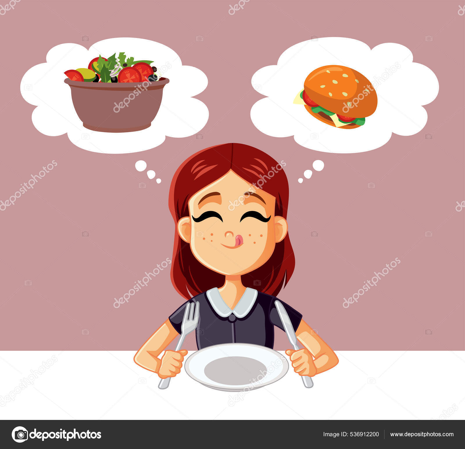 Thinking Of Food Cartoons