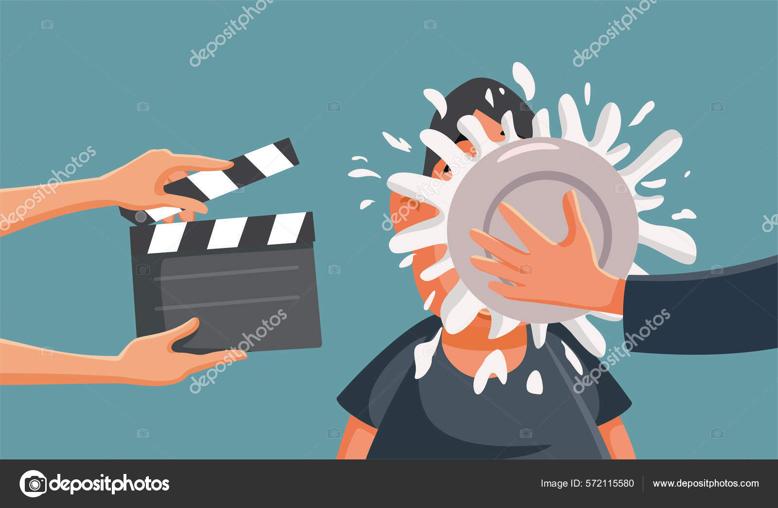 Crew Filming Comedy Prank Show Vector Cartoon Illustration Stock Vector ...