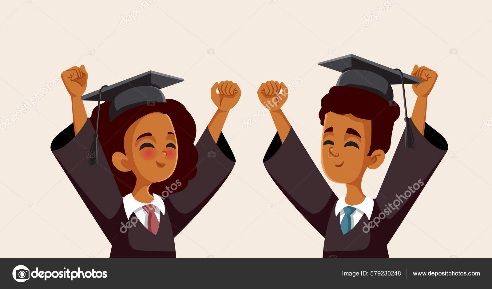 Graduación De Estudiantes De La Escuela De Dibujos Animados