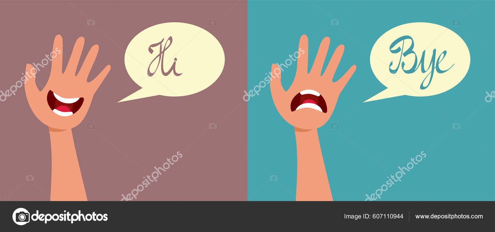 Hand Waving Goodbye Animation