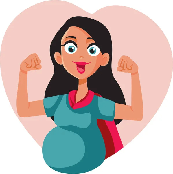 Pregnant super mom Vector Art Stock Images | Depositphotos