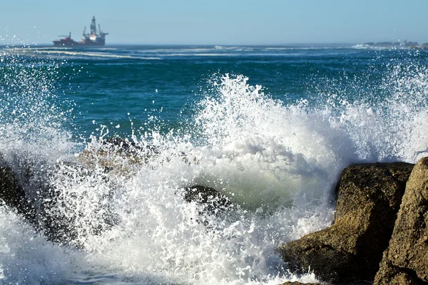 Wave and Ship - Stock Image - Everypixel