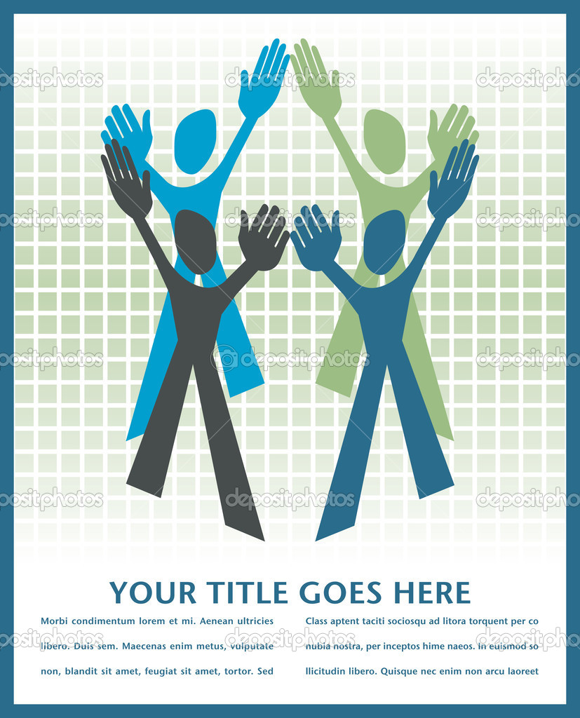 Teamwork vector. Stock Vector Image by ©aquasip #26604393