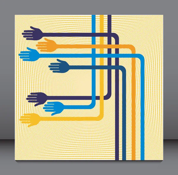 Funky hands design with copy space. Stock Vector Image by ©aquasip ...