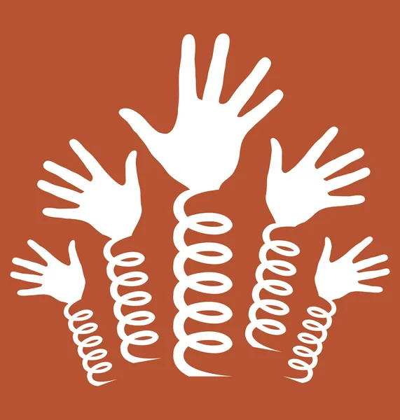 Reaching hands Stock Vector Image by ©aquasip #26922293