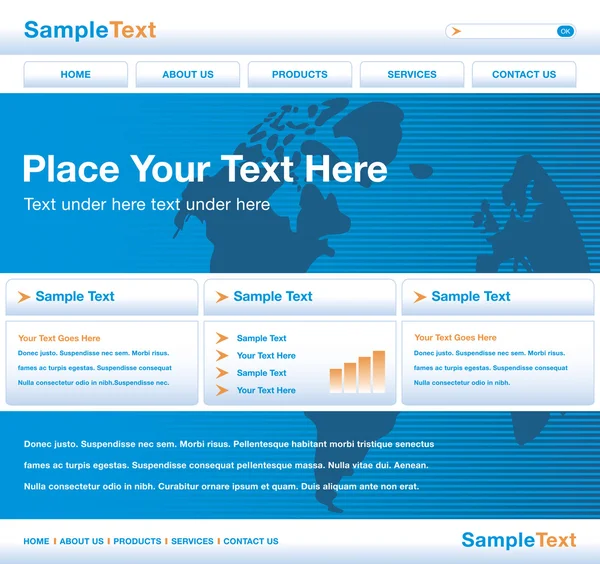 Digital world website design. Stock Vector Image by ©aquasip #26870993