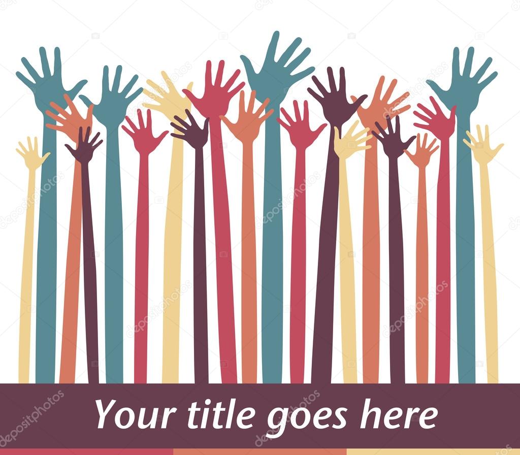 Happy celebration hands vector. Stock Vector Image by ©aquasip #26751925
