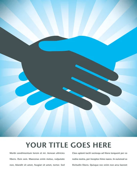 Handshake, Teamwork Hands Logo. Vector illustration. Stock Vector Image ...