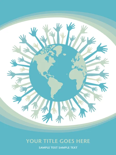 Conception of unity and support with globe Stock Vector Image by ...