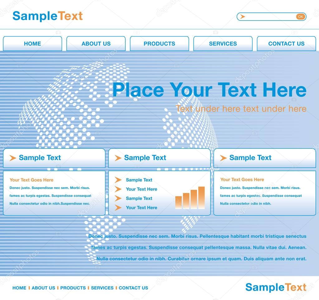 Digital world website design. Stock Vector Image by ©aquasip #26870993