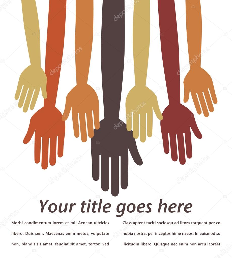 Happy colorful hands Stock Vector Image by ©aquasip #26923851