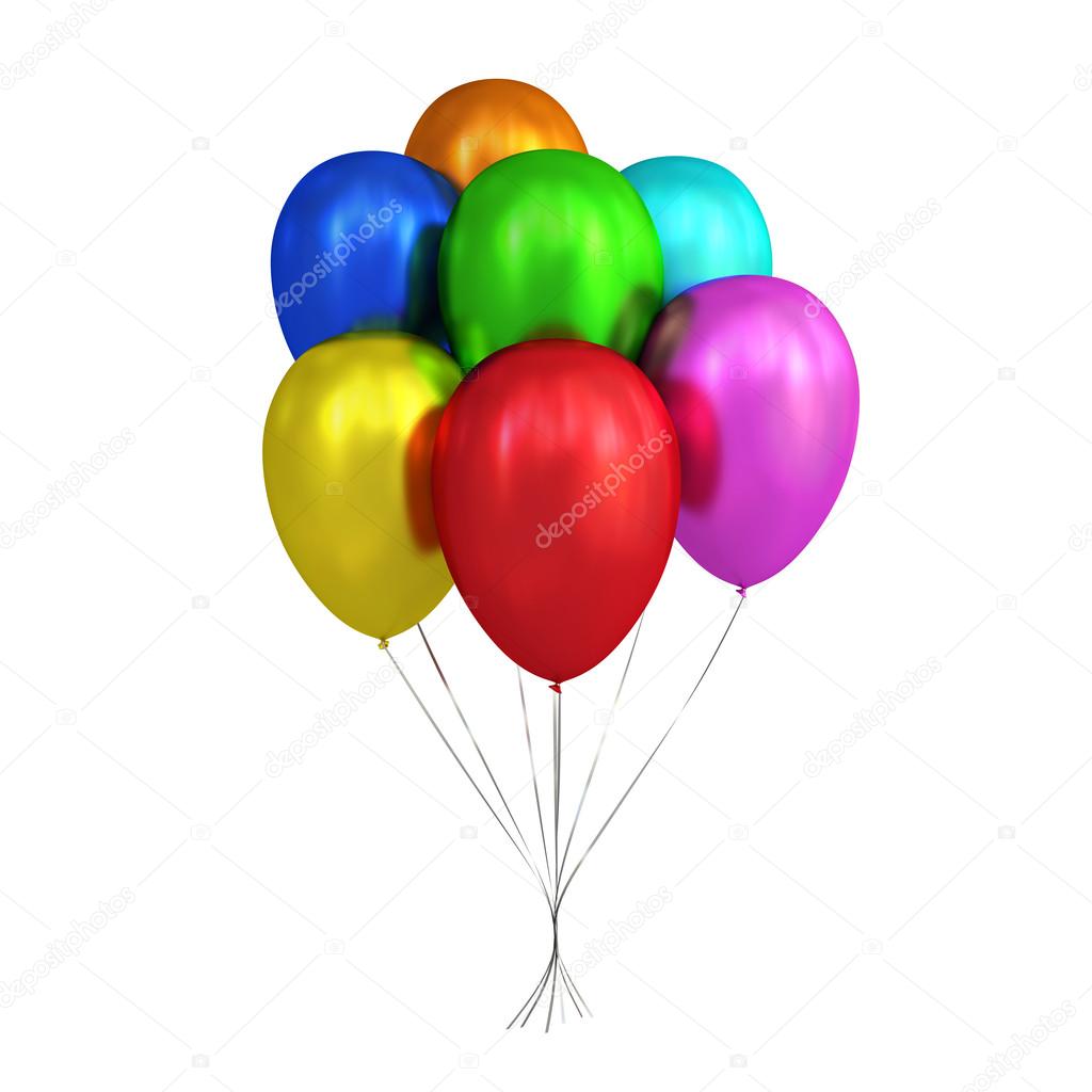 3D Balloons Stock Photo by ©Mathier 29017483
