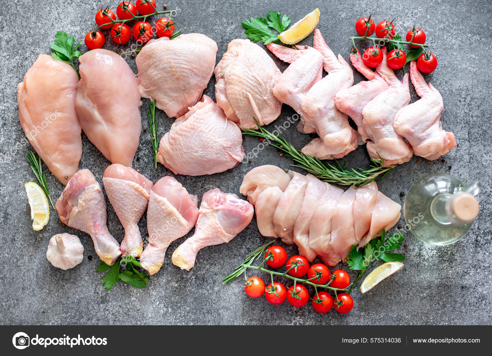 Raw Chicken Parts