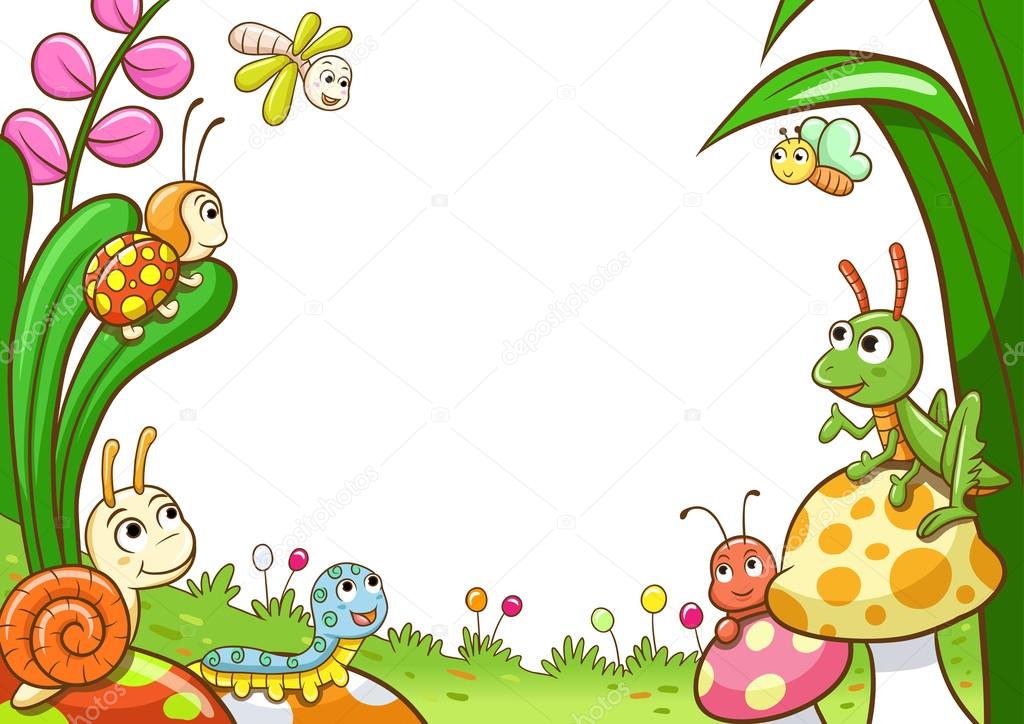 Marco de insectos — Vector de stock #28085771 — Depositphotos